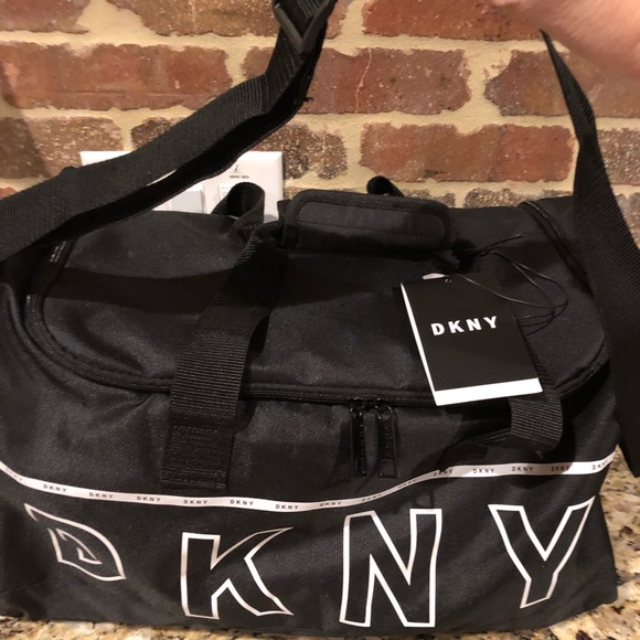 Dkny | Bags | Dkny Black Travel Bag Zip Opening Adjustable Shoulder ...
